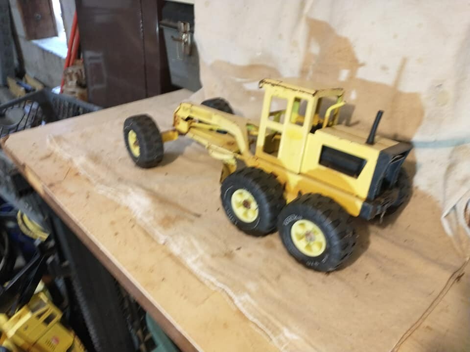 Vintage Tonka Road Grader Metal Toy Truck Yellow Pressed Steel | eBay