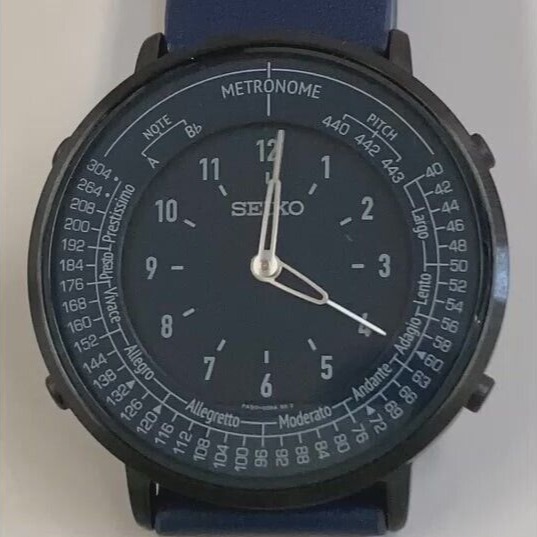 SEIKO Metronome Watch Standard Line Color Navy SMW004A-New from JP ...