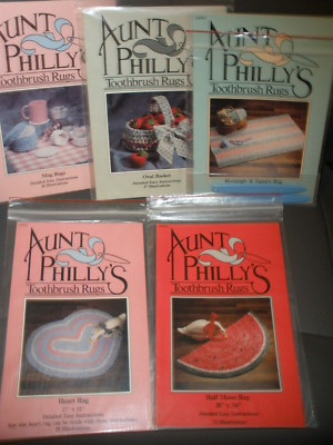 NEW Aunt Philly's Toothbrush Rug & Basket Pattern Instructions (YOU ...