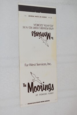 The Moorings at Powers Ferry Atlanta Georgia 30 Strike Matchbook Cover ...