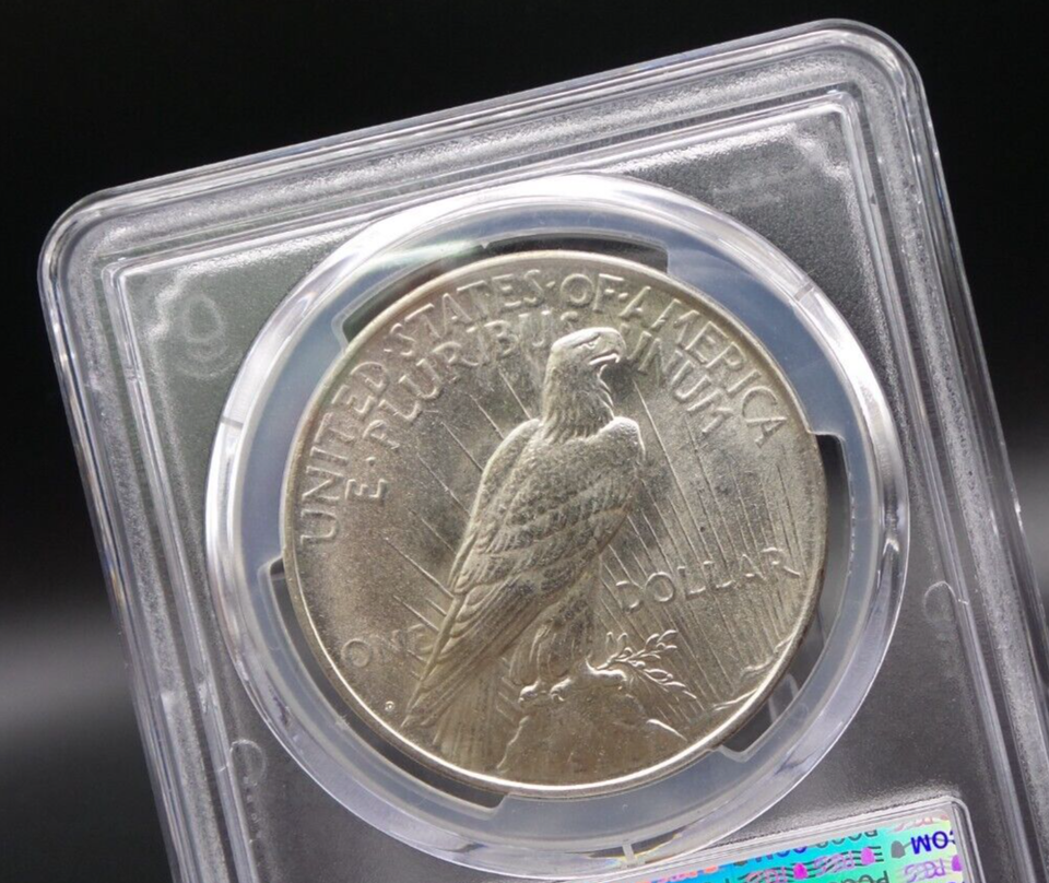 1922-D Peace $1 Dollar PCGS MS62 DIE CRACK BREAK on Obverse - U560 | eBay