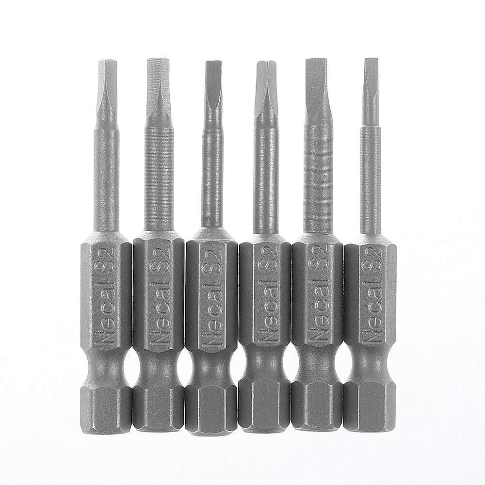6 Pack 1/4 Inch Hex Shank Triangle Head Bit, S2 Steel Screwdriver Drill ...