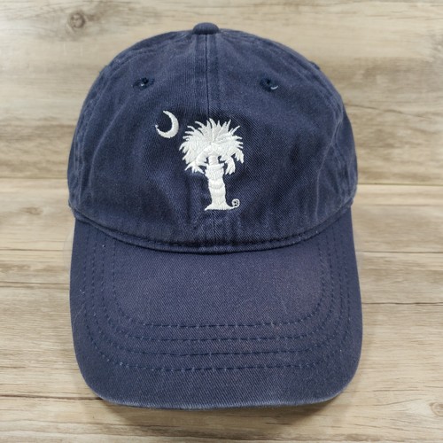 South Carolina Flag Hat Cap Strap Back Blue Palmeto Crescent Cotton ...