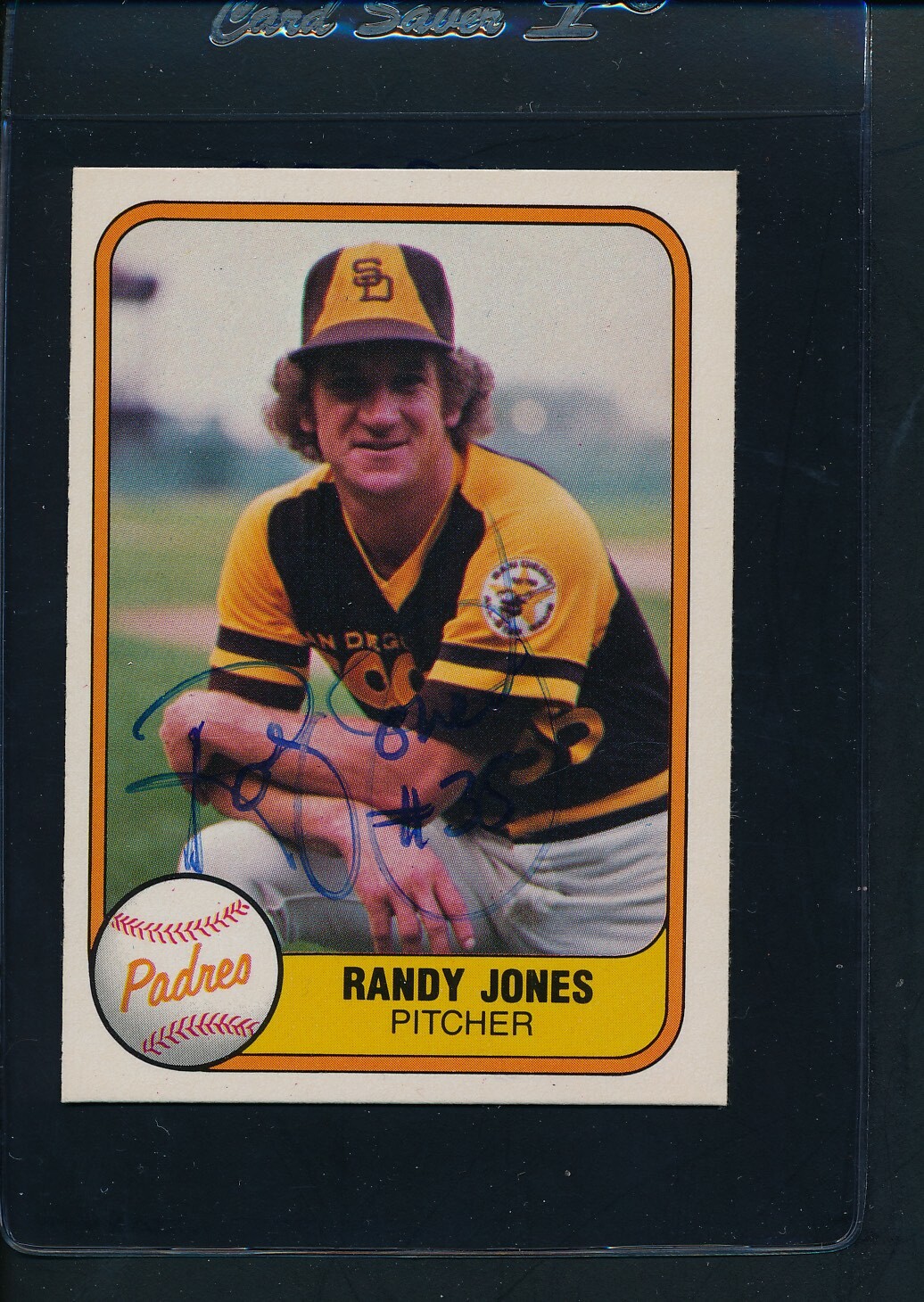 1981 Fleer #487 Randy Jones Padres Signed Auto *49999 | eBay