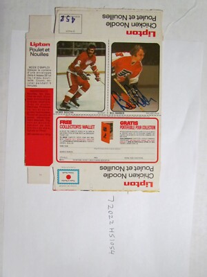 Bill Barber signed Lipton Hockey Photo Box | eBay