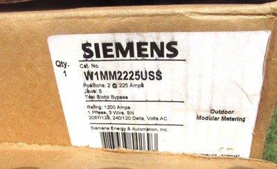 Electrical Meters - Siemens Modular