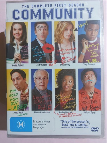 Community : Season 1 (4 DVD Set) Region 4, Brand New & Sealed, FREE ...