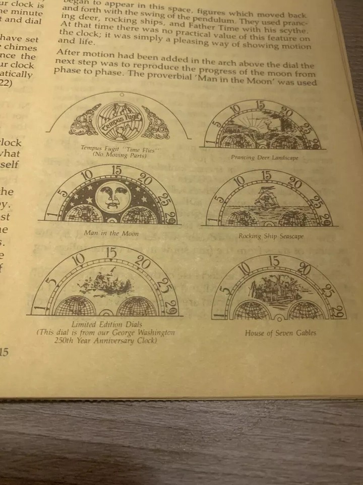 Ridgeway Grandfather Clock Model 219 w/ Moon Dial 79” Tall 1984 READ ...