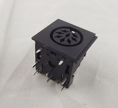 1pcs DIN 8 Pin Circular Jack Female Panel Mount PCB Mount Connector ...