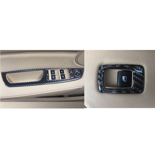 Carbon Fiber Power Window Switch Button Cover Trim Fit for BMW X5 E70 ...