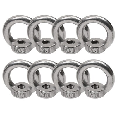 M8 Eye Nut Lifting Ring Shoulder Nuts Threaded Stainless Steel 304 Roof ...