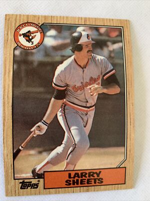 1987 Topps Baseball Card #552 Larry Sheets Baltimore Orioles NmMt Free ...