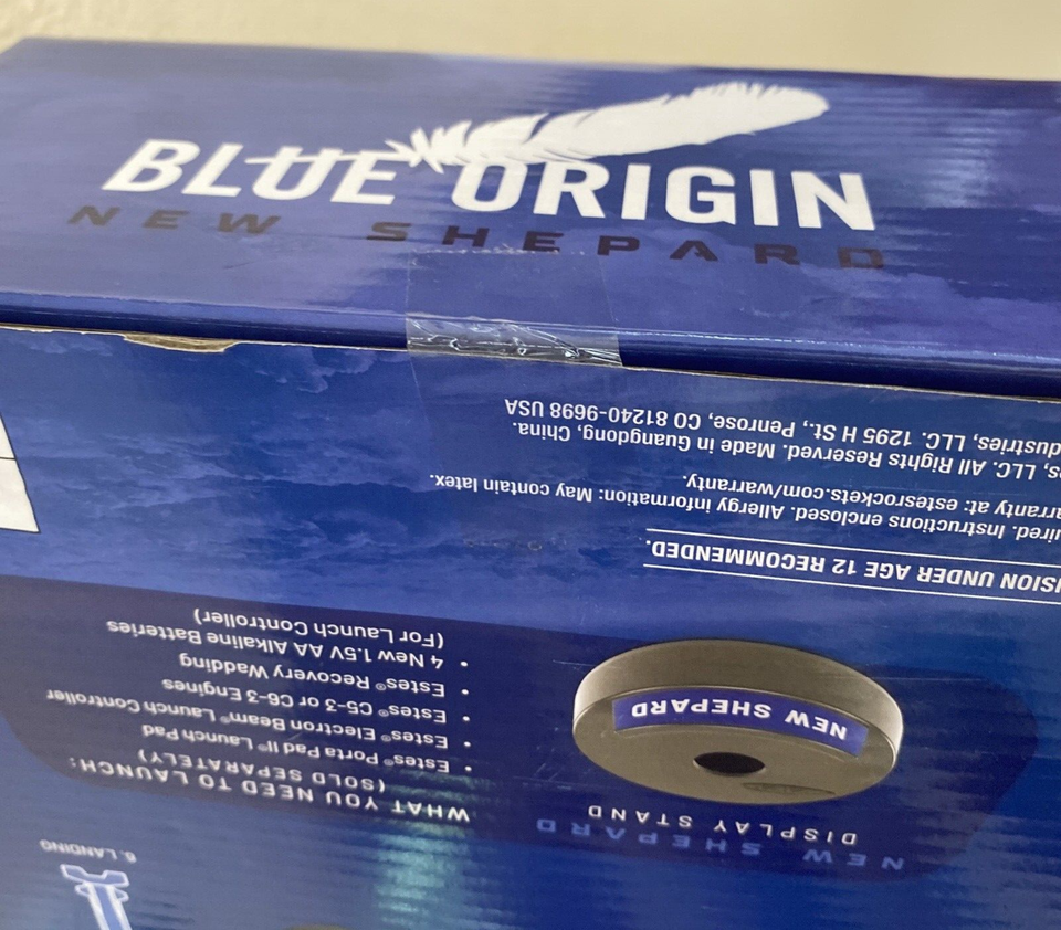 NEW Estes Blue Origin New Shepard - Model Rocket (1/66th scale) | eBay