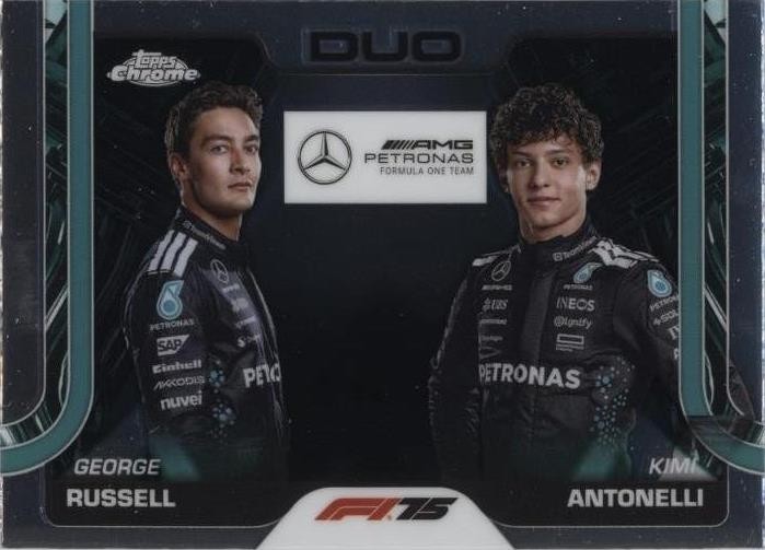 2025 Topps Chrome Formula 1 - F1 Duos George Russell, Andrea Kimi ...