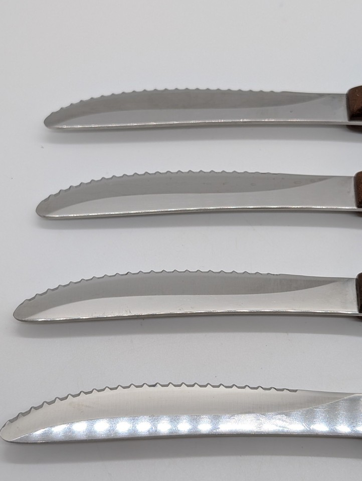 Vintage Cutco Serrated Table Knives 1059 Classic Brown Handle USA Lot ...