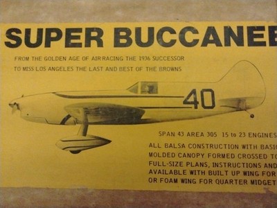 1936 Super Buccaneer Rc Model Airplane 43" | eBay