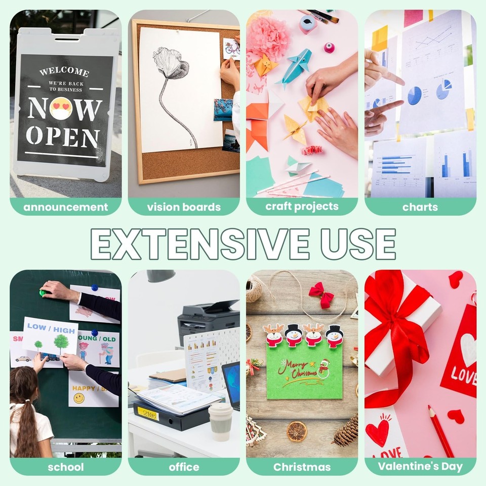 30 Pack Colored Poster Boards 11x14 Inch, Bulk Thick Posterboard Paper ...
