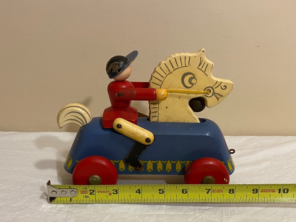Vintage Walter Germany Wooden Horse Pull Toy aj-38 | eBay