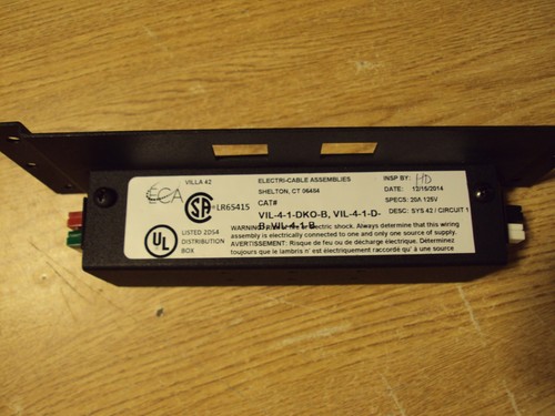 ECA Electri-cable Assemblies Vil-4-1 Villa Flush Table Outlet Sys 42 ...