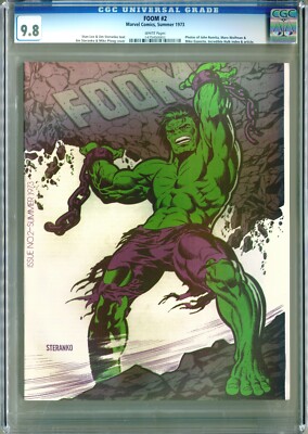 Foom #2 (Marvel 1973) CGC 9.8 Pristine White Pages! Wolverine Prototype ...