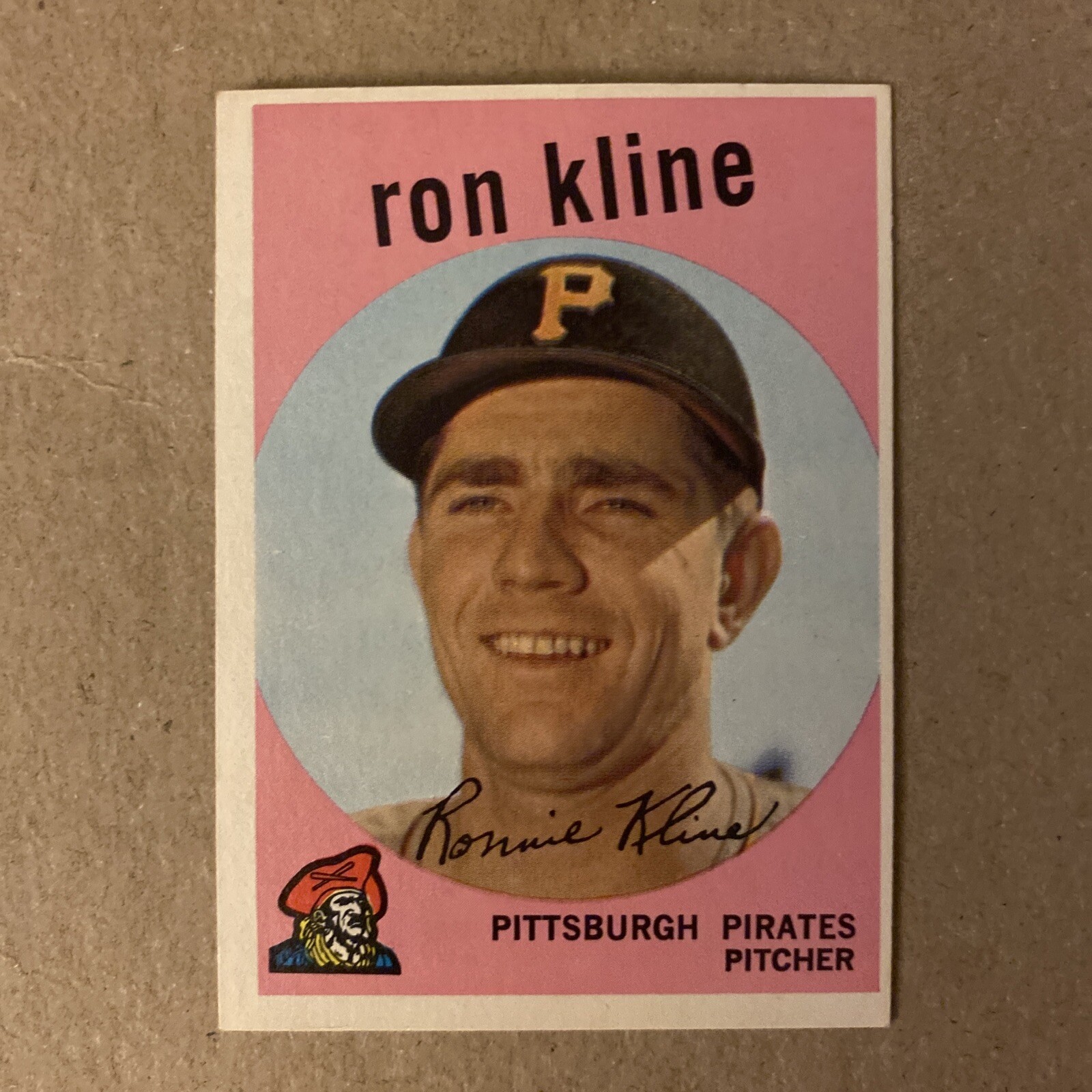1959 Topps Baseball Ron Kline Pittsburgh Pirates Card #265 | eBay