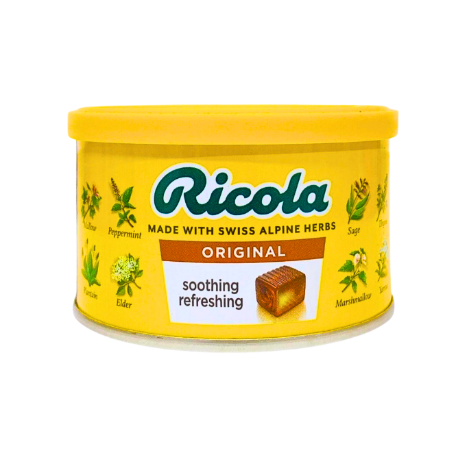 Ricola Herbal Candy Tin 100g Original LemonMint Sugar-Free Swiss Throat ...