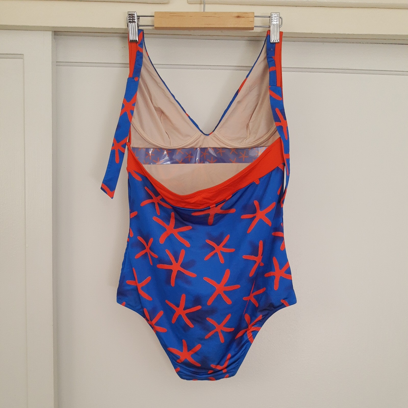La Perla Red White & Blue Super Woman Star Fish Sea Star Bathing Suit ...