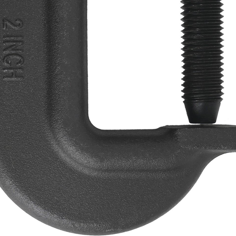 Industrial C-Clamp 2 Inch Square Head 3/4-10 Screw Heavy Duty Steel ...