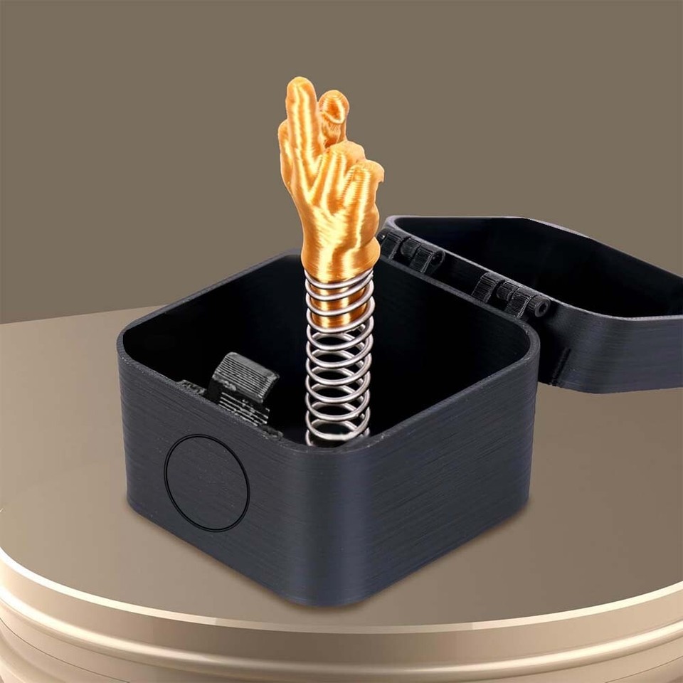 Middle Finger In A Box Funny Surprise Box Pop up Christmas Novelty Fun ...