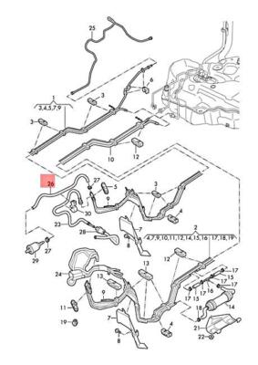 Genuine AUDI A4 Avant S4 quattro A5 S5 Cabriolet Breather Line ...