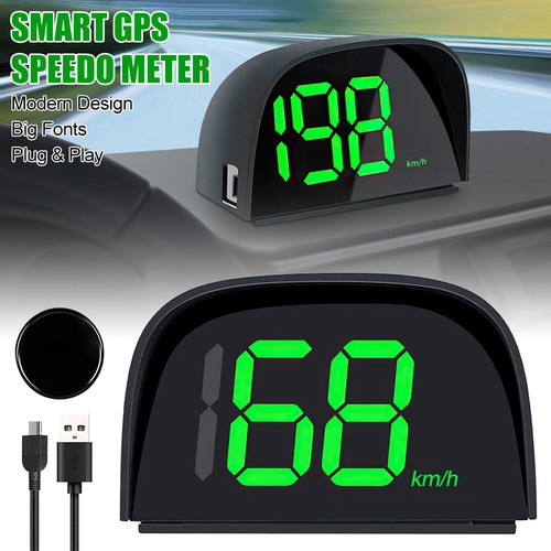 Car Digital GPS Satelite Speedo Speed KMH HUD Head Up Display Universal ...