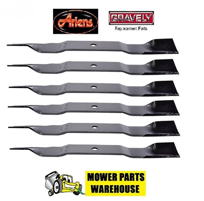 6 REPL ARIENS GRAVELY ZTX IKON X XL LAWN MOWER BLADES 04771200 52" DECK ...