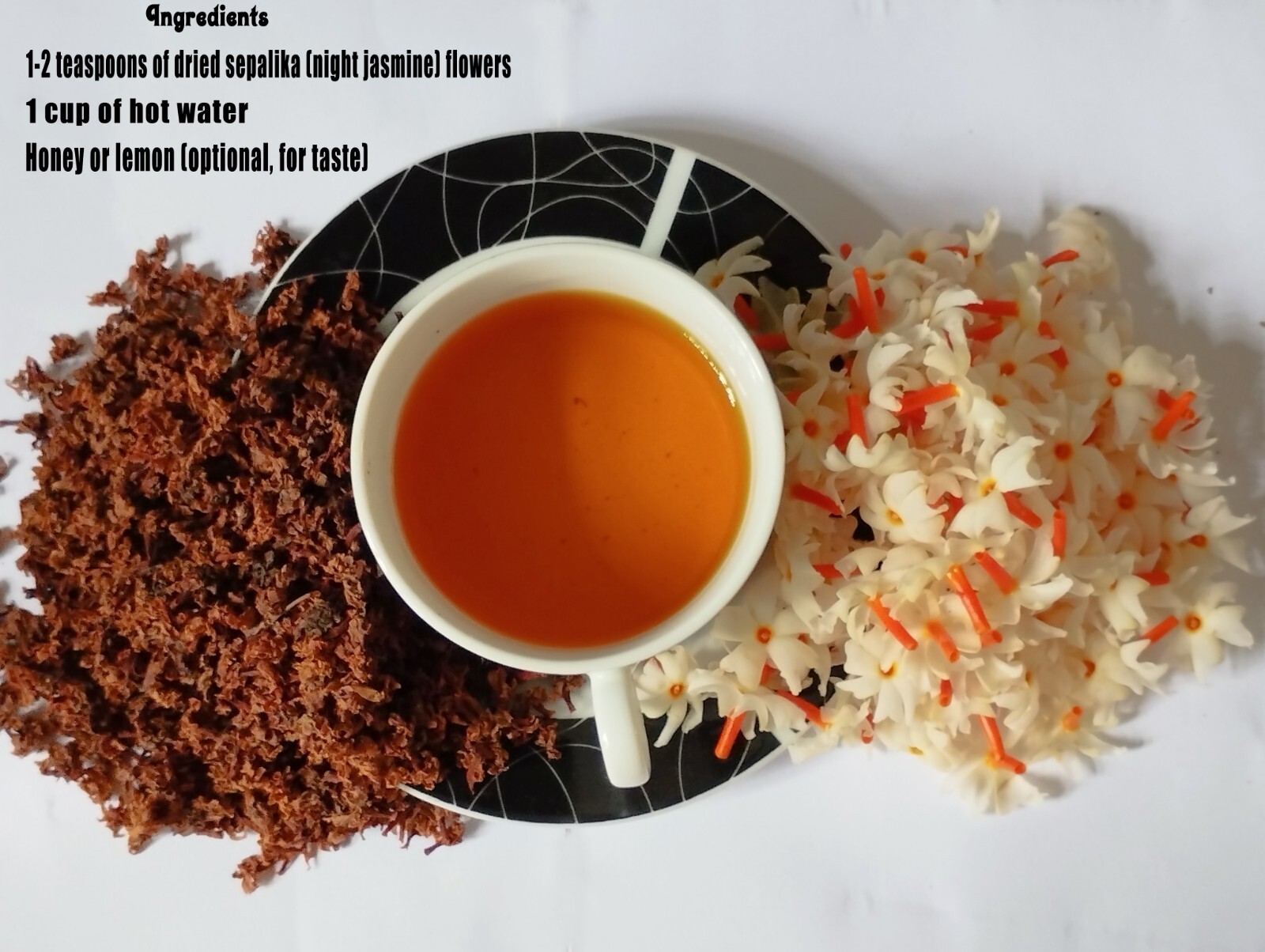 Uses and Benefits of Dried Sepalika Flowers Tea [Night Jasmine]100% ...