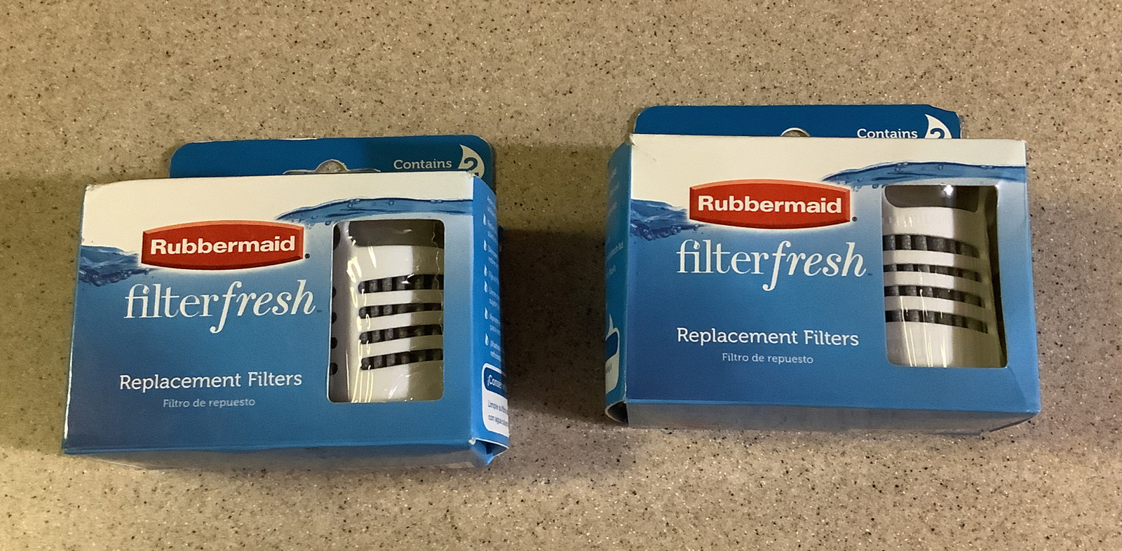 NEW IN BOX LOT OF 2 RUBBERMAID FILTERFRESH REPLACEMENTS FILTERS 2 PER ...