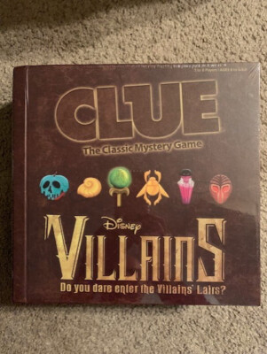Disney Villains CLUE Classic Mystery Board Game Theme Park Edition ...