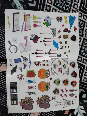 Monster High School Sticker Sheet and cardboard cut out | eBay