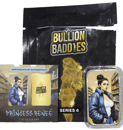 Pure .999 Fine Silver 1oz. Bullion Baddies PRINCESS RENEE Series 4 ...