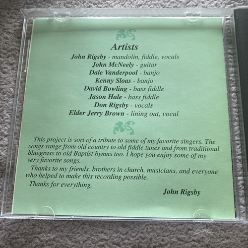 John Rigsby Forks of The Ivy CD 2000 Hay Holler Records HH-CD-1350 | eBay
