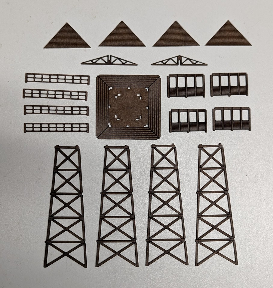 N Scale Forest Fire Watch Tower Kit - Laser Cut Model Train Scenery ...