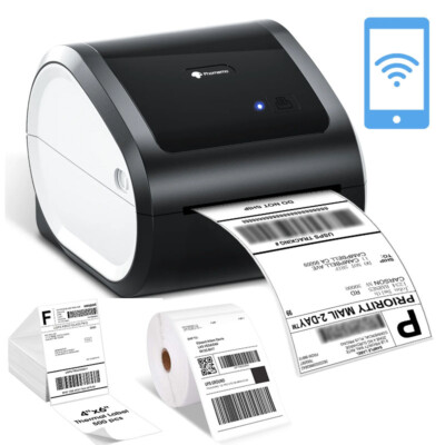 Phomemo 4x6 Shipping Label Printer Thermal Barcode Desktop Printer or ...