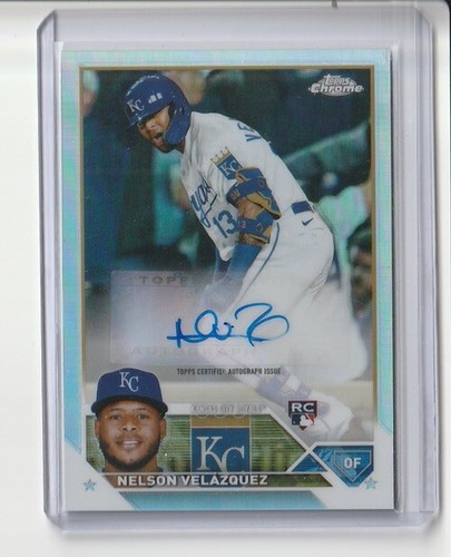 2023 Topps Chrome Update Nelson Velazquez Refractor Auto RC 374/499 #AC ...