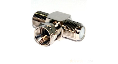 2 Way F-Type Splitter Combiner TV Virgin Cable Sky Satellite Freeview ...