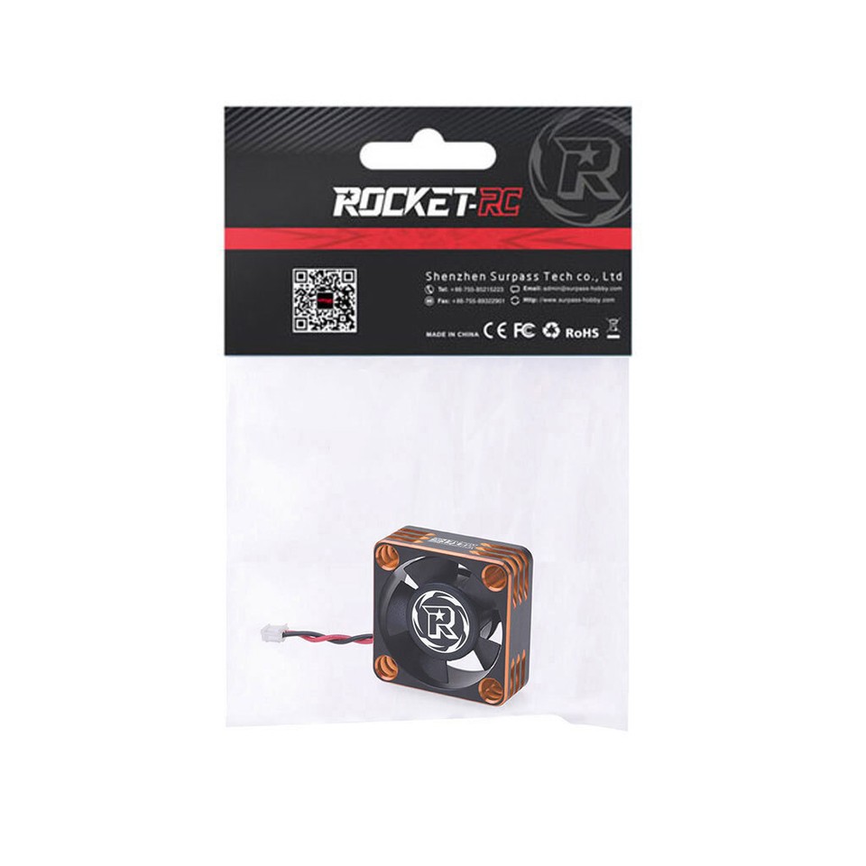 Rocket Cooling Fan 30x30mm 28000RPM for 1/8 1/10 RC Car TS160 TURBO ESC ...