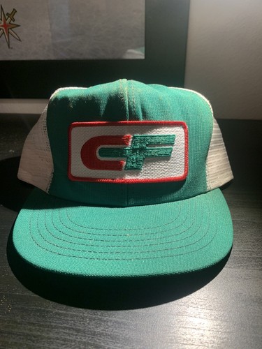 Vintage CF Consolidated Freight adjustable snapback mesh trucker hat ...