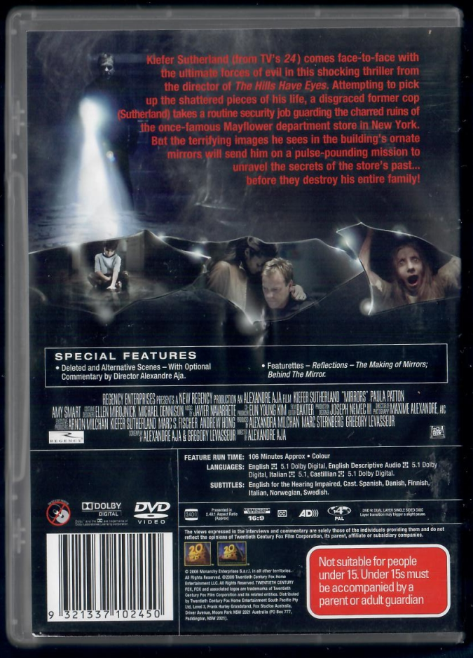 Mirrors (DVD, 2008) for sale online | eBay