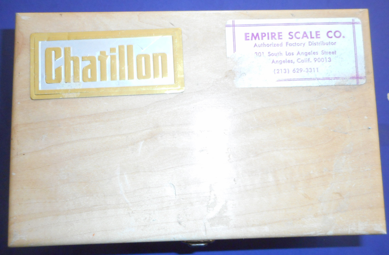 Chatillon TG-10MRP Torque Gage /- 10 oz.in. w/ wood box chuck & chuck ...