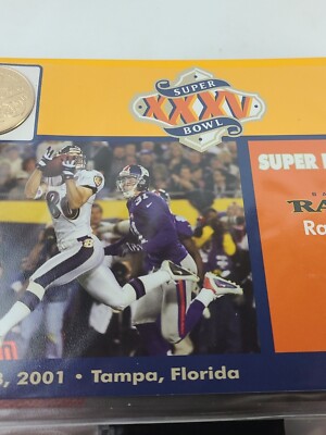 Danbury Mint NFL Super Bowl 35 XXXV Flip Coin Ravens vs Giants 2001 | eBay