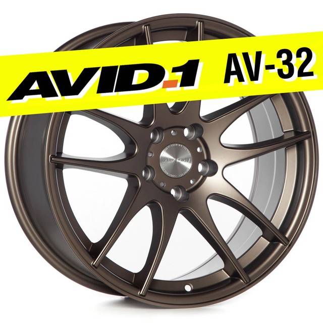 Avid.1 Av32 18x8.5 5x114.3 35 Bronze Rims Fits S2000 RSX TSX TL Speed 3 ...
