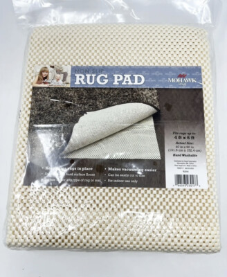 Mohawk Non-Slip Rug Pad 72"x114" Hand Washable Easily Cut to Size All ...