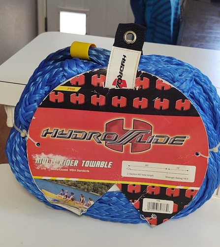 HYDROSLIDE 60' Line Tube Multi-Rider Tow Rope PT60 | eBay